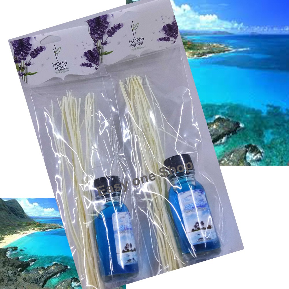 Hong Hom น้ำหอมระเหยปรับอากาศ กลิ่นบลูฮาวาย ขนาด 15 ml พร้อมก้านไม้ ...