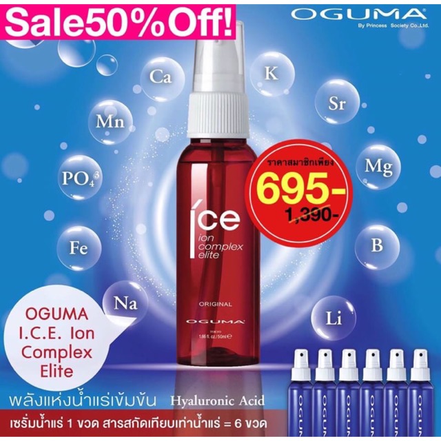 #OGUMA I.C.E. รุ่น Original ขนาด 50 ml.#ขวดเดียวจบทุกอย่างเลยค่า | Shopee Thailand