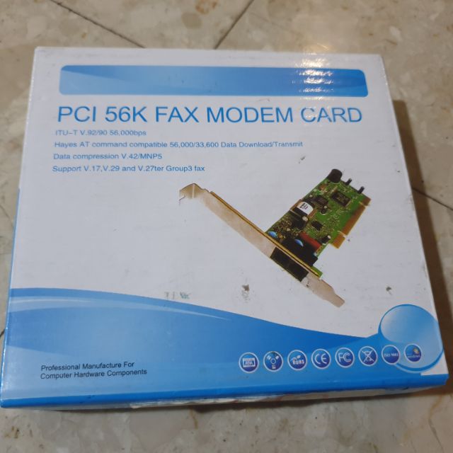 PCI 56K FAX MODEM CARD V90 V92 56 พัน PCI ภายในข้อมูลแฟกซ์โทรออกด้วย ...