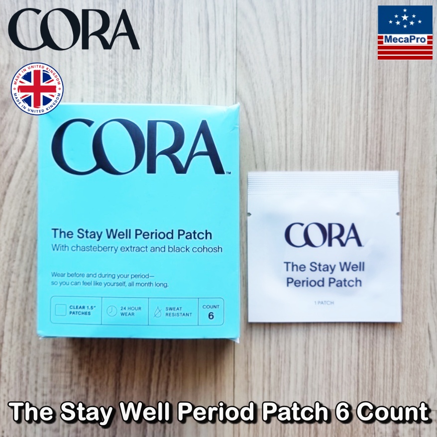 Cora® The Stay Well Period Patch 6 Count แผ่นแปะ ลดปวดประจำเดือน Made ...