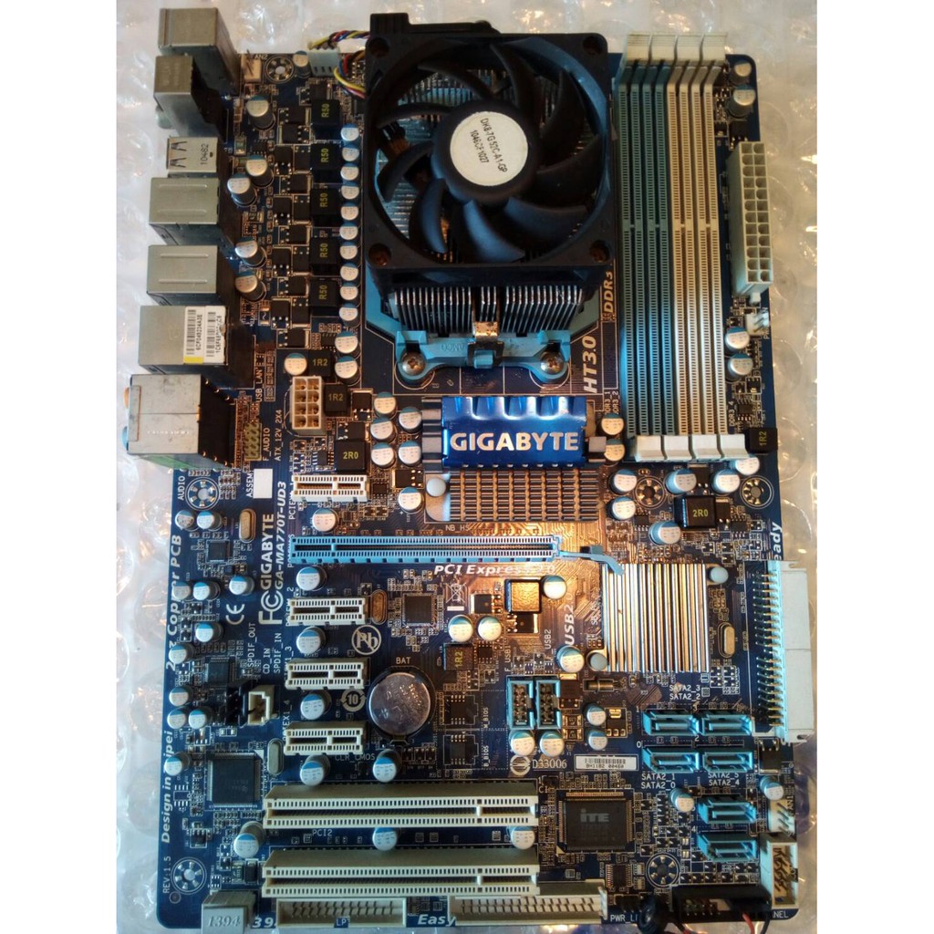 mainboard+CPU Gigabyte GA-MA770T-UD3 Ram + Amd x3 440 สินค้าสภาพสวย ใช้ ...