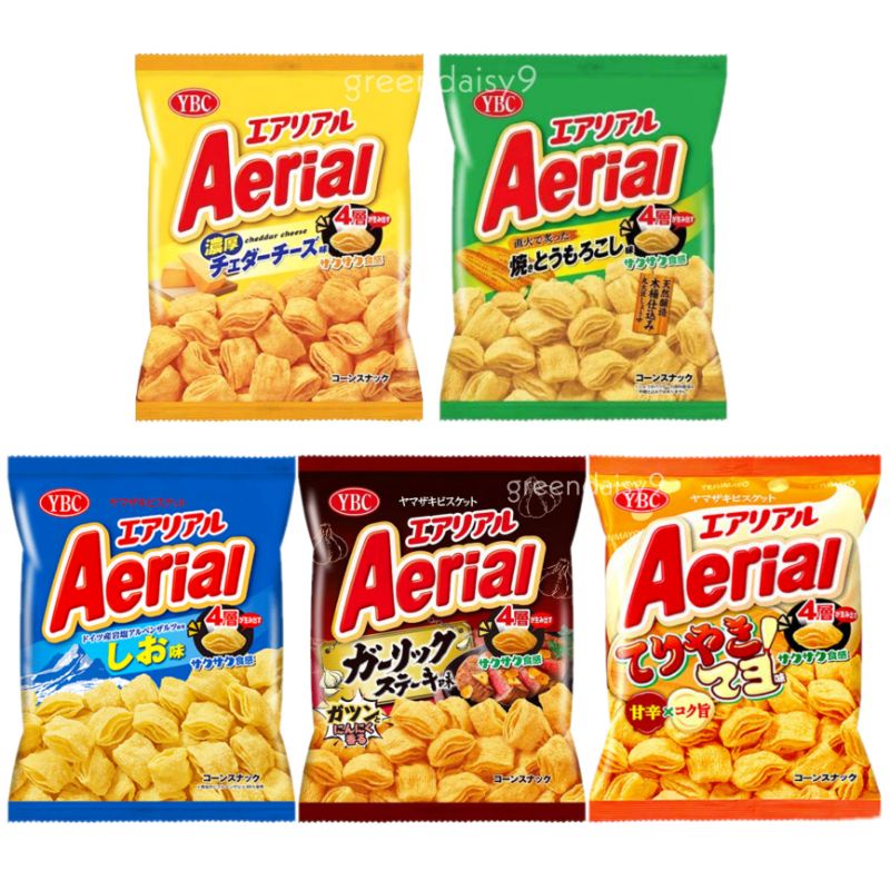 YBC Aerial Corn Snacks ขนมอบกรอบบางเบาสี่ชั้นหลากรสจากญี่ปุ่น ขนม ...
