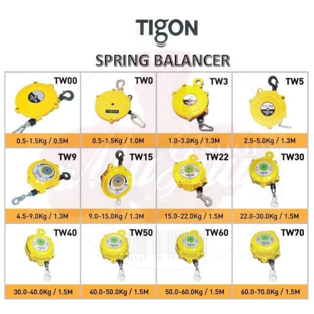 TIGON รอกแขวนแบบสปริง Spring Balancer Model.TW | Shopee Thailand