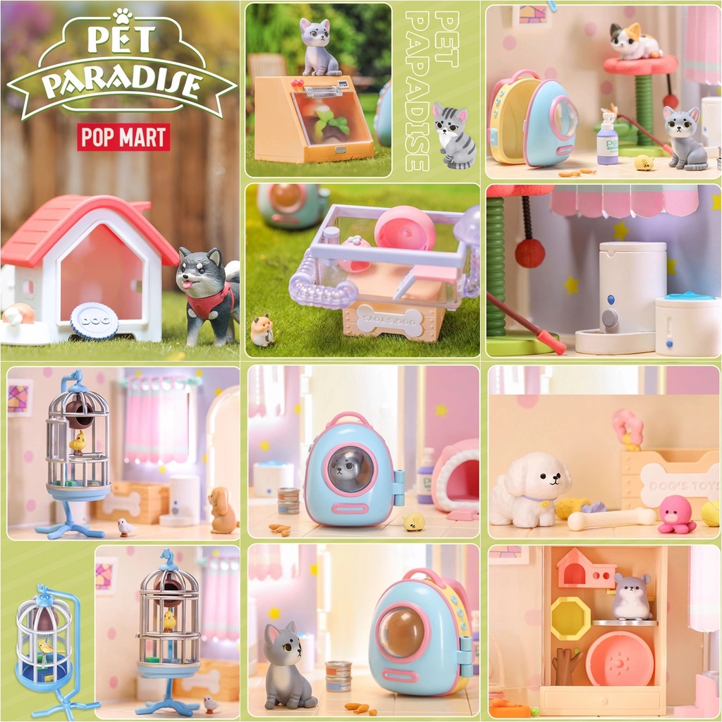 (เพิ่ม 2 แบบพร้อมส่ง) POPMART Pet Paradise Series สัตว์เลี้ยงแสนรัก ...
