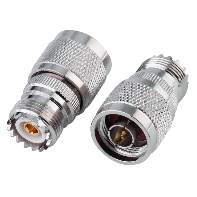 อะแดปเตอร์เชื่อมต่อ UHF PL259 SO239 to N UHF BNC SMA Male Plug & Female Jack Straight RF Coaxial ...
