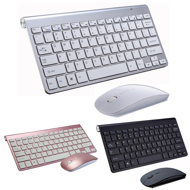 Xukinroy 2.4G Wireless Keyboard and Mouse Mini Multimedia Keyboard Mouse Combo Set For Notebook ...