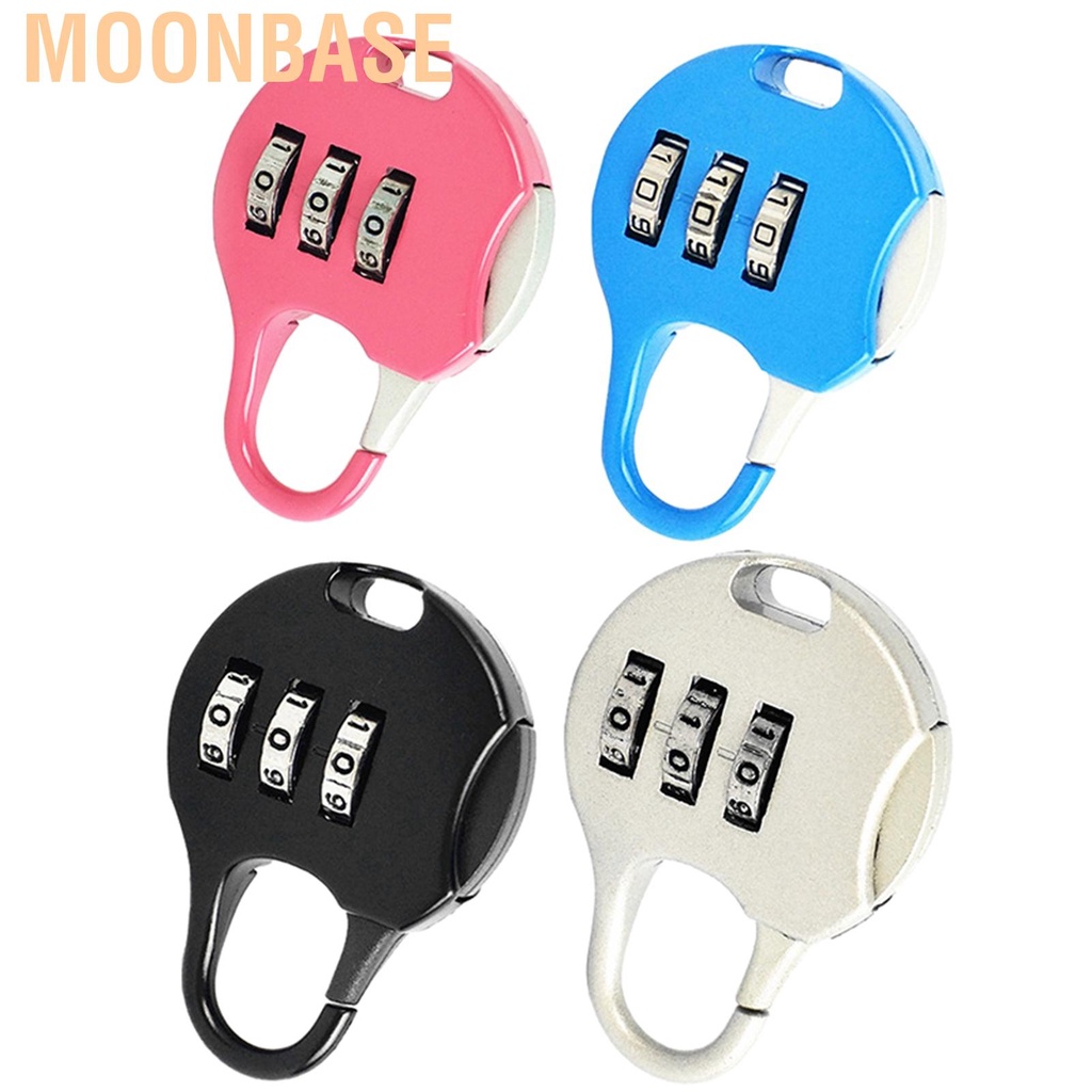 Moonbase Mini Combination Lock 3 Digit Padlock Anti Theft Zinc Alloy ...