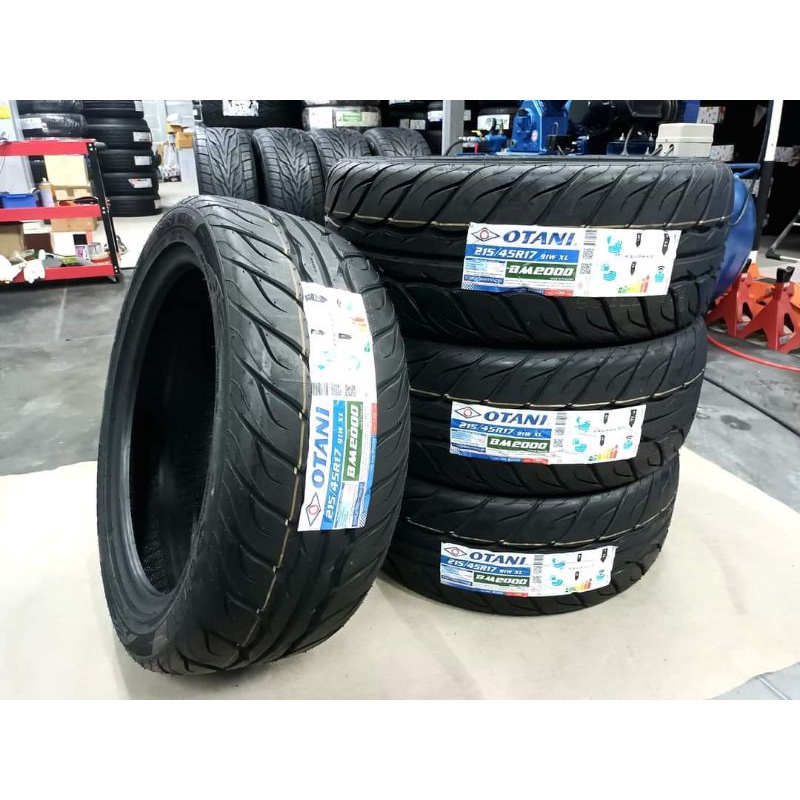 ยางใหม่ค้างปี 215/45R17 Otani BM2000 ผลิตปลายปี 2021 พร้อมจุ๊บลมแปซิฟิก 4 ตัว จัดส่งฟรีมีเก็บ ...