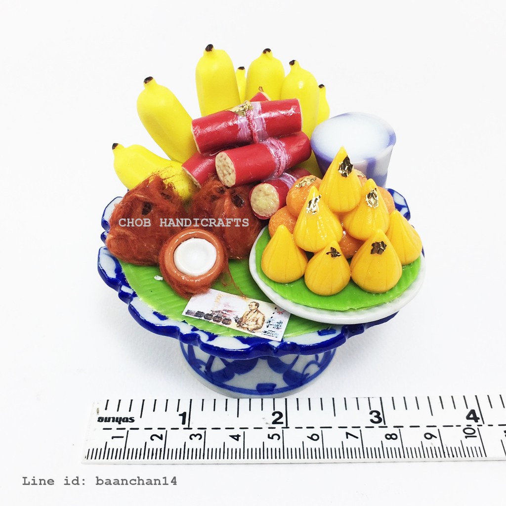 baanchan14 พานของไหว้พระพิฆเนศ ขนาดประมาณ 3.5 นิ้ว ชุดของไหว้พระพิฆเนศ ของไหว้ปั้นดิน ของตกแต่ง ...