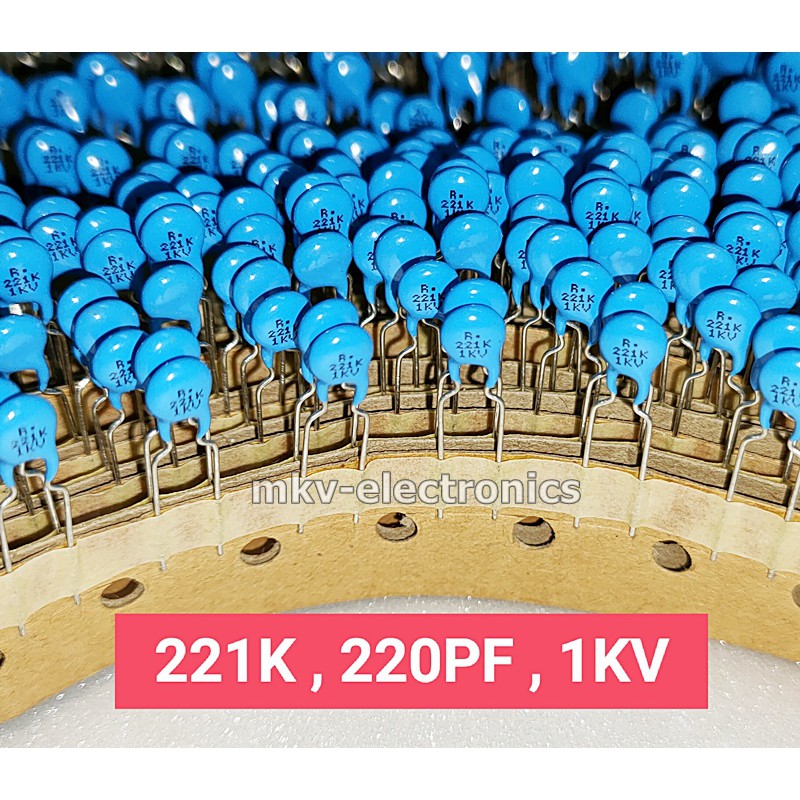 (10ตัว) 221K , 220PF , 1KV 2KV Ceramic Capacitor เซรามิค คาปาซิเตอร์ | Shopee Thailand