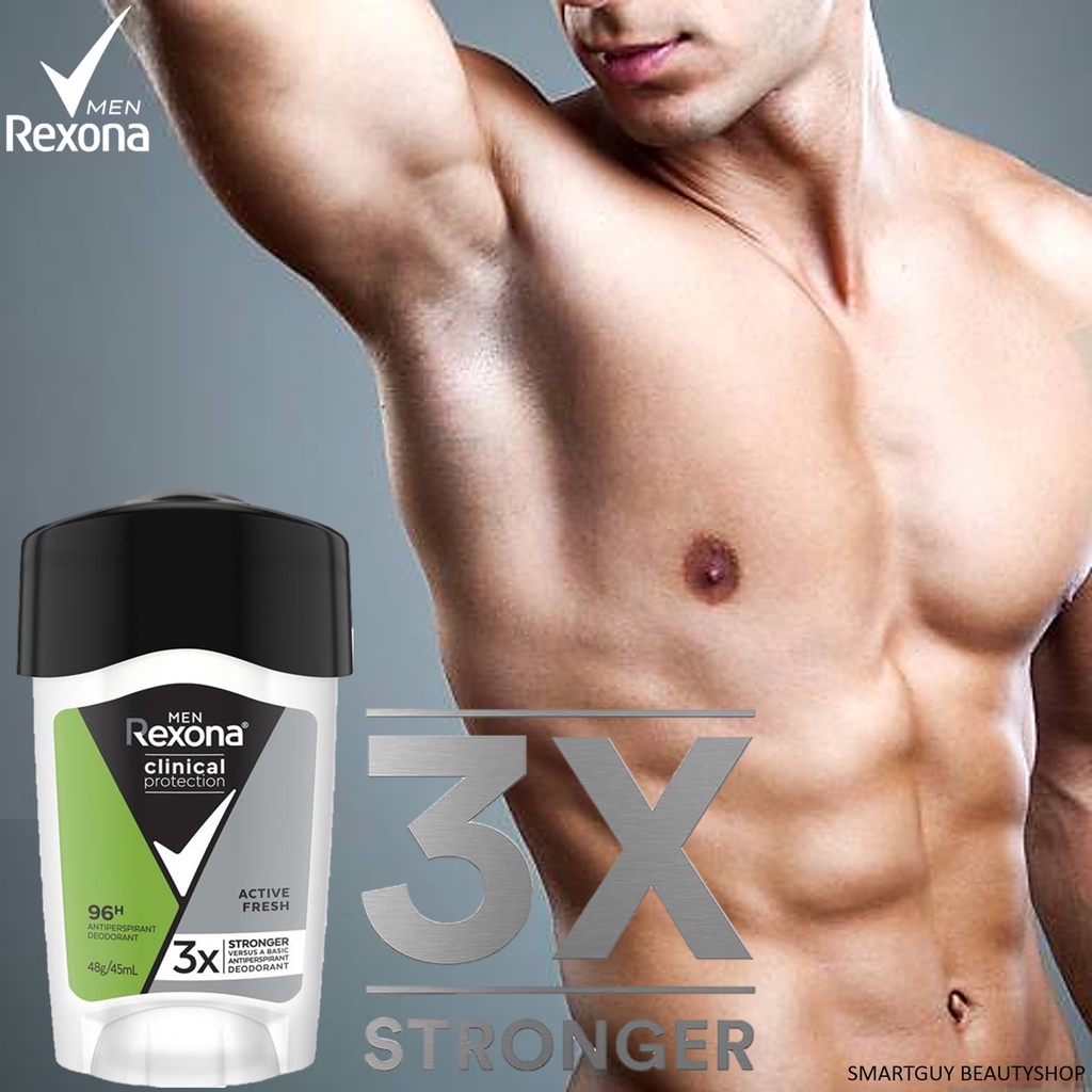Rexona Men Active Fresh Clinical Protection Antiperspirant 45ml ...