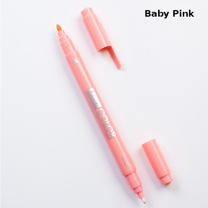 [Part 1] ปากกามาร์กเกอร์ Monami Live Color Twin Liner Water-based ...