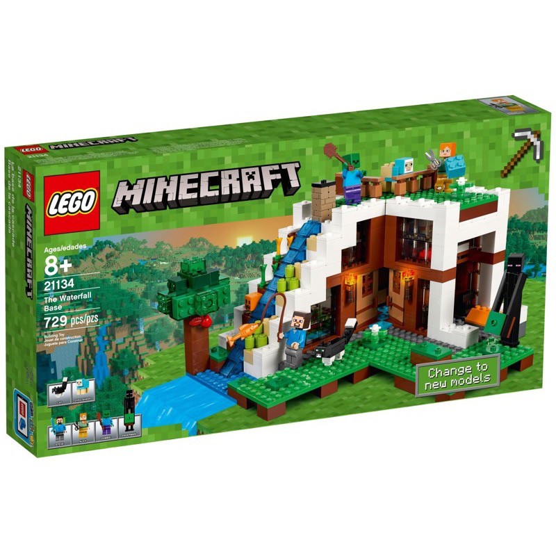 LEGO Minecraft 21134 The Waterfall Base | Shopee Thailand