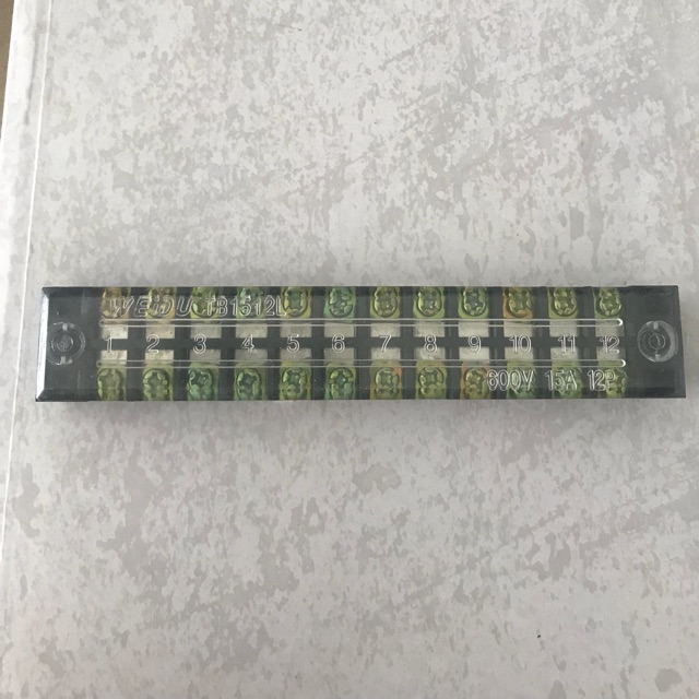 Terminal TB1512 เทอมินอล สีดำ 12ช่อง | Shopee Thailand