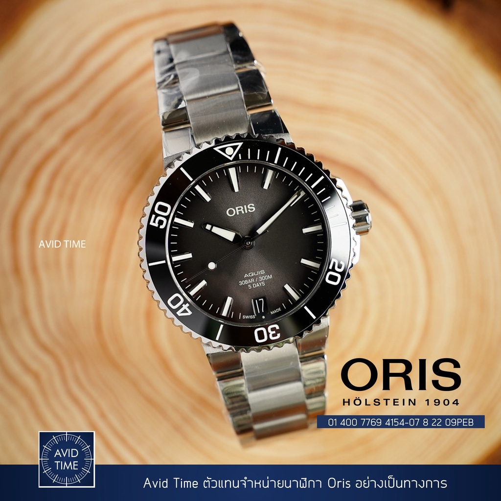 Oris Aquis Date Calibre 400 สีดำ 41.5mm Avid Time โอริส ของแท้ ประกัน ...