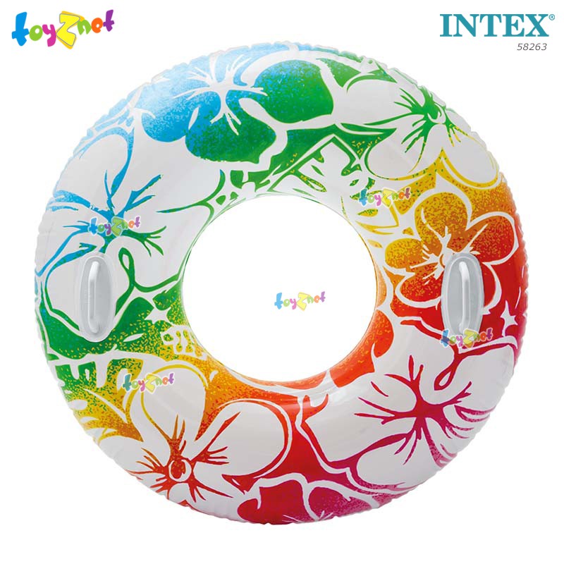 Intex ห่วงยางลายใบไม้และดอกไม้ 38 นิ้ว (97 ซม.) รุ่น 58263 | Shopee ...