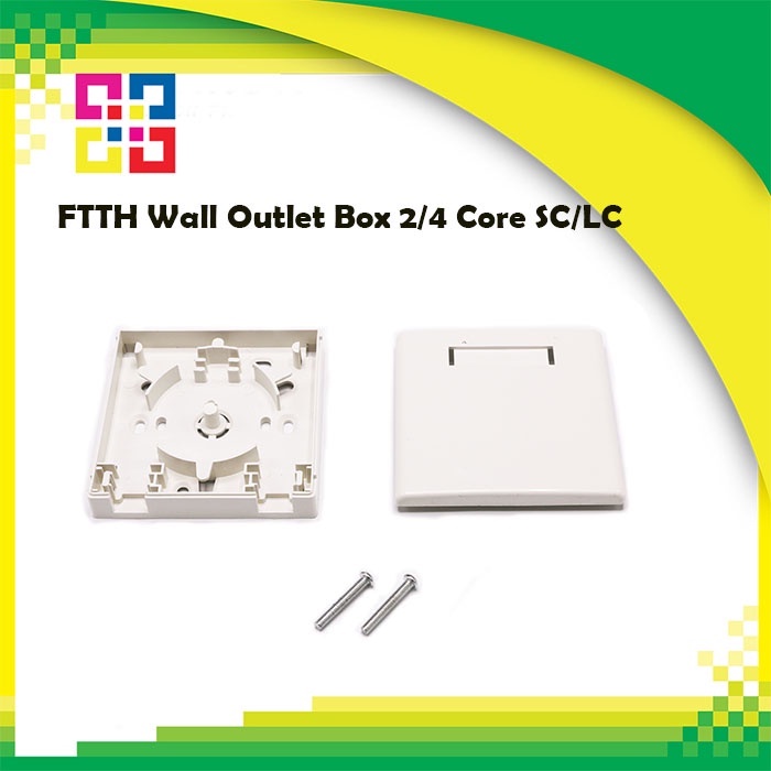 FTTH Wall Outlet Box 2/4 Core SC/LC (กล่องเปล่า) | Shopee Thailand
