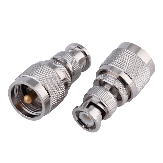 อะแดปเตอร์เชื่อมต่อ UHF PL259 SO239 to N UHF BNC SMA Male Plug & Female Jack Straight RF Coaxial ...