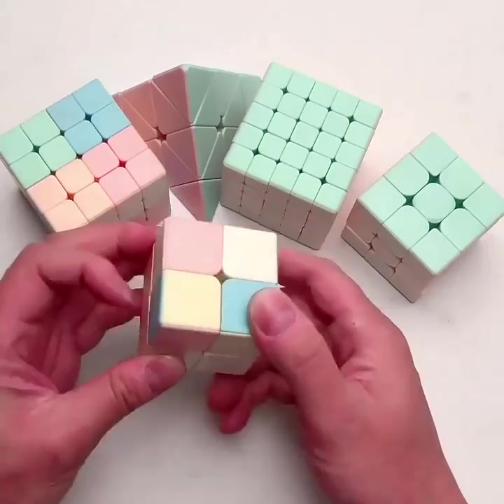 โล๊ะ9บาท !! Rubik Pastel รูบิค 2x2 3x3 4x4 5x5 Pyramidความเร็วมืออาชีพ ...