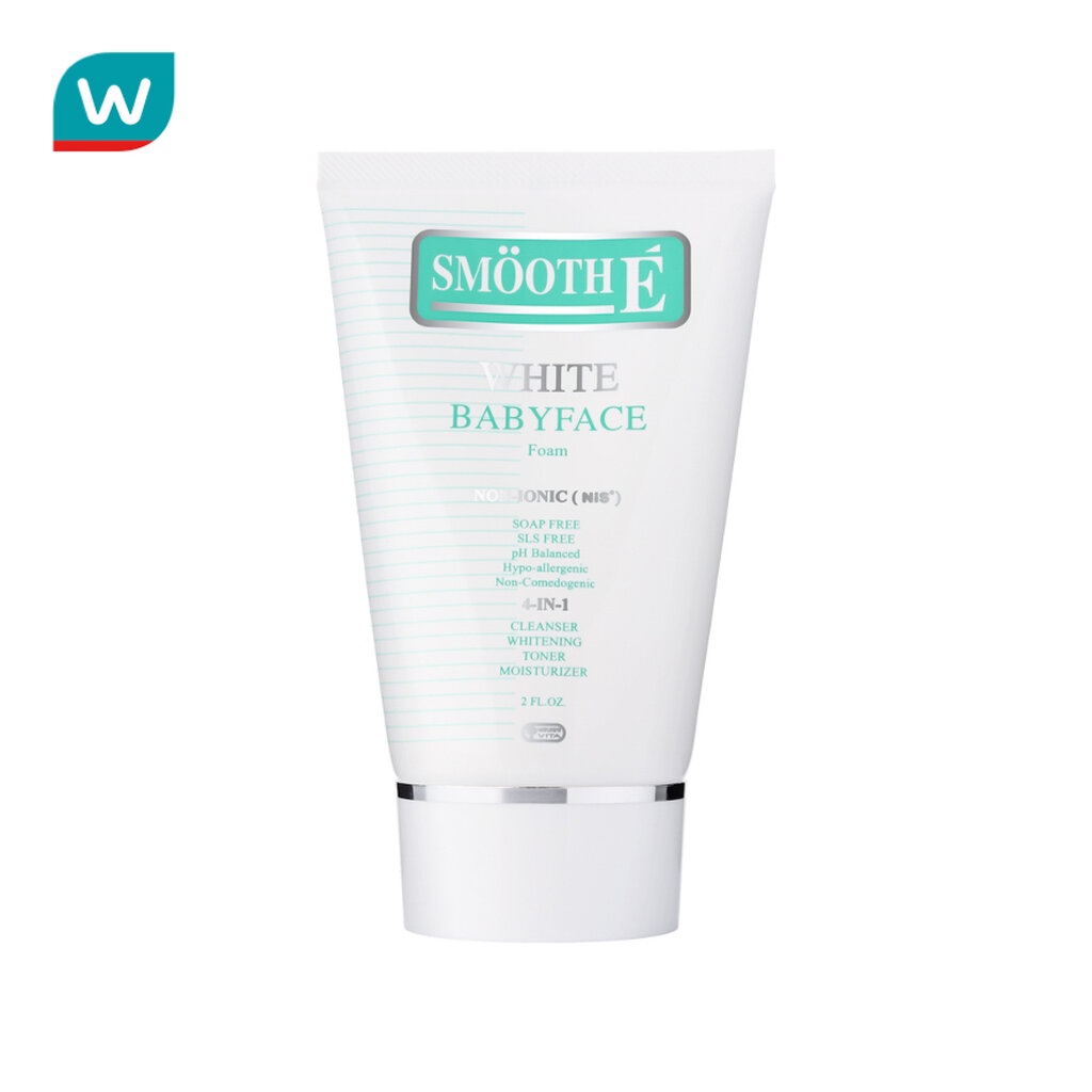Smooth E สมูท อี ไวท์ เบบี้ เฟส โฟม 2 ออนซ์ | Shopee Thailand