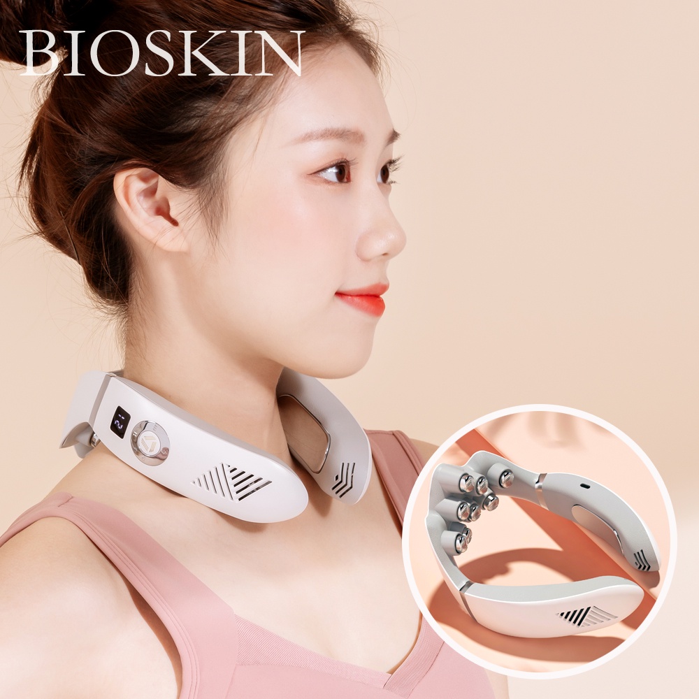 Bioskin Cold Warm Neck Massage 8 Bionic Physical Massage Heads for Deep ...