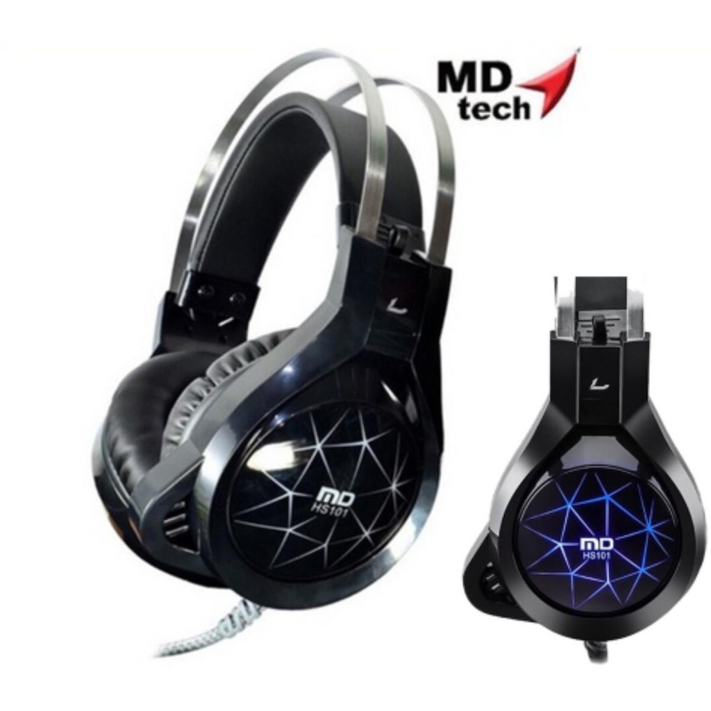 MD-Tech หูฟัง รุ่น OSMO HS101 Headset Bass Boost (Black) | Shopee Thailand