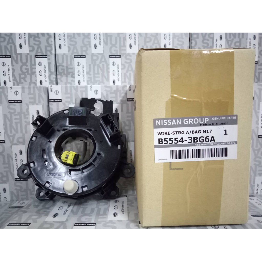 ชุดสายไฟคอพวงมาลัย NISSAN ALMERE (อะไหล่แท้ NISSAN) B5554-3BG6A ...