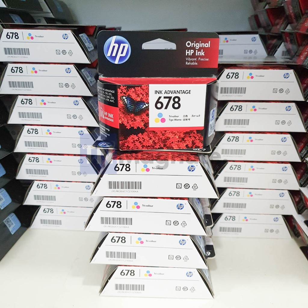 [หมึกพิมพ์อิงค์เจ็ท] HP 678 Tri-color Ink Cartridge [CZ108AA] (หมึกสี)♔ ...