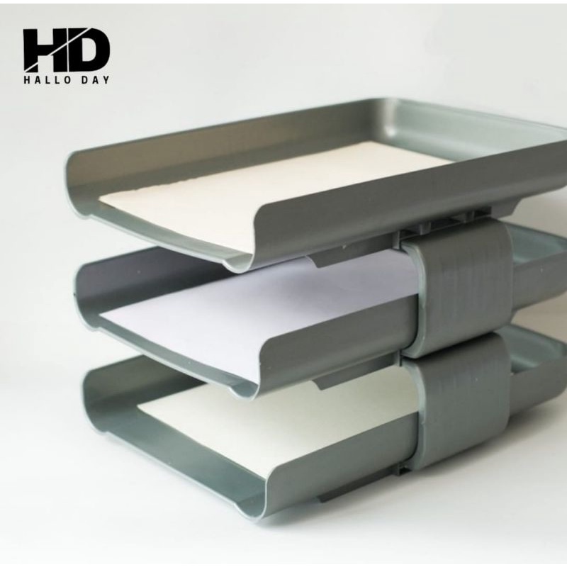 Hd Execuitive Tray 3 Stacks/Rack/Drawer/Paper/Documents/File | Shopee ...