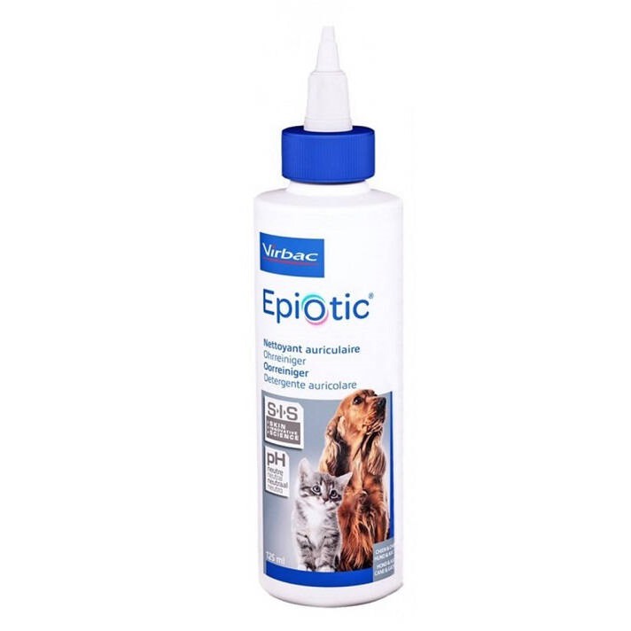 Epi-Otic อิพิ-โอติค น้ำยาเช็ดทำความสะอาดหูสำหรับสุนัขและแมว ขนาด 125 ml ...