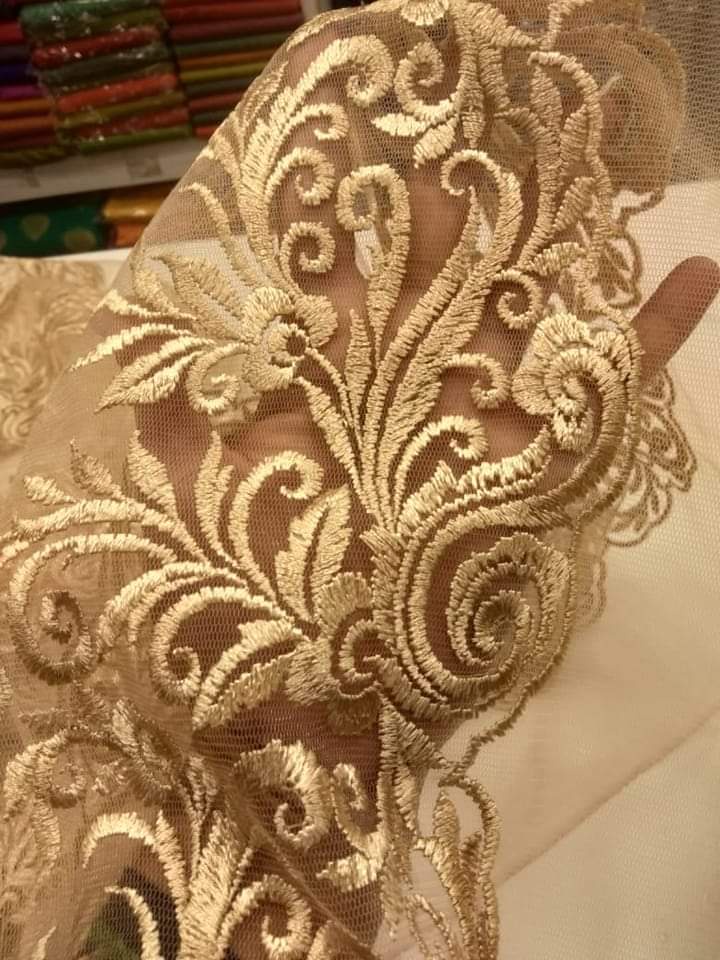 Border Lace Spiral Lace Renda Baju Pengantin Bride Lace, Renda Pakaian ...
