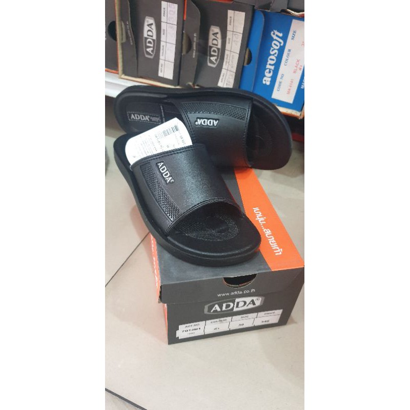 รองเท้าหนังผู้ชาย ADDA รุ่น 7Q13 แตะหนังรุ่นขายดีเบอร์ 1 | Shopee Thailand