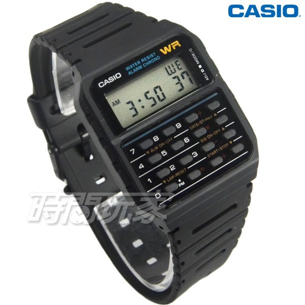 (กล่องดำ)แท้ 100% นาฬิกาข้อมือ casio CA53 CA-53WF DATA BANK CASIO CA-53 ...