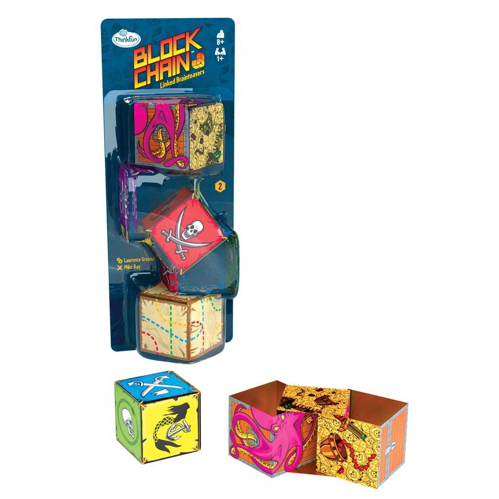 ThinkFun: Block Chain: Pirates – Linked Brainteasers [BoardGame ...