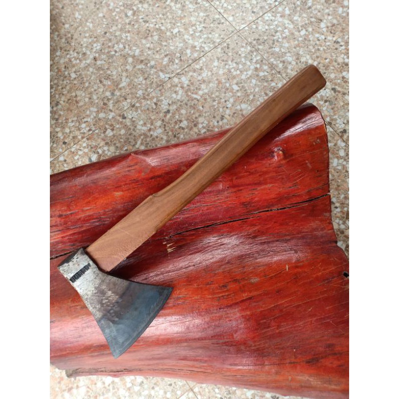 ขวานช่างเพชร ด้ามไม้ใหญ่ขนาด 17.5 นิ้ว ขวานตัดไม้ ทำจากเหล็กแหนบแท้คมทน ...