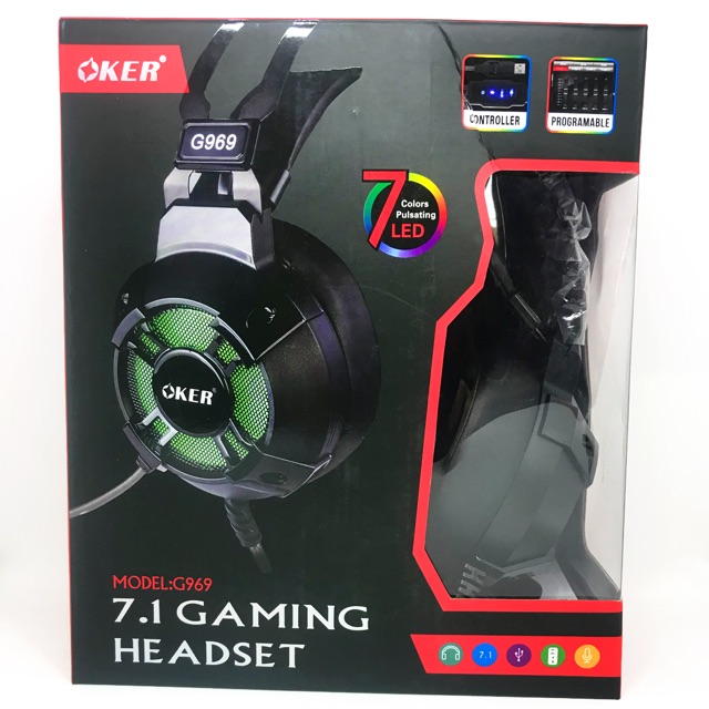 Headset Gaming 7.1 OKER G969 | Shopee Thailand