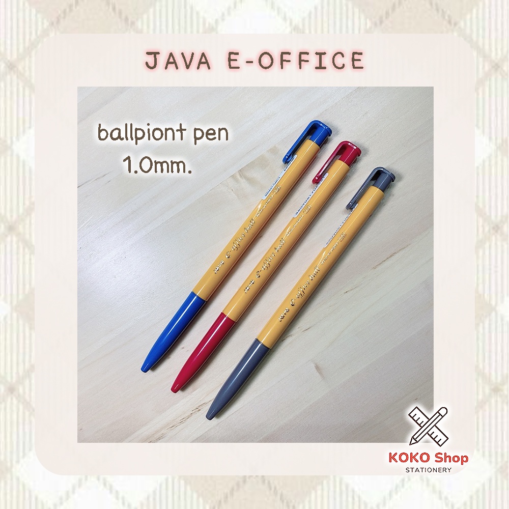 Java E-Office Ball Point Pen 1.0mm. -- จาวา รุ่น อี-ออฟฟิศ ปากกาลูกลื่น ...
