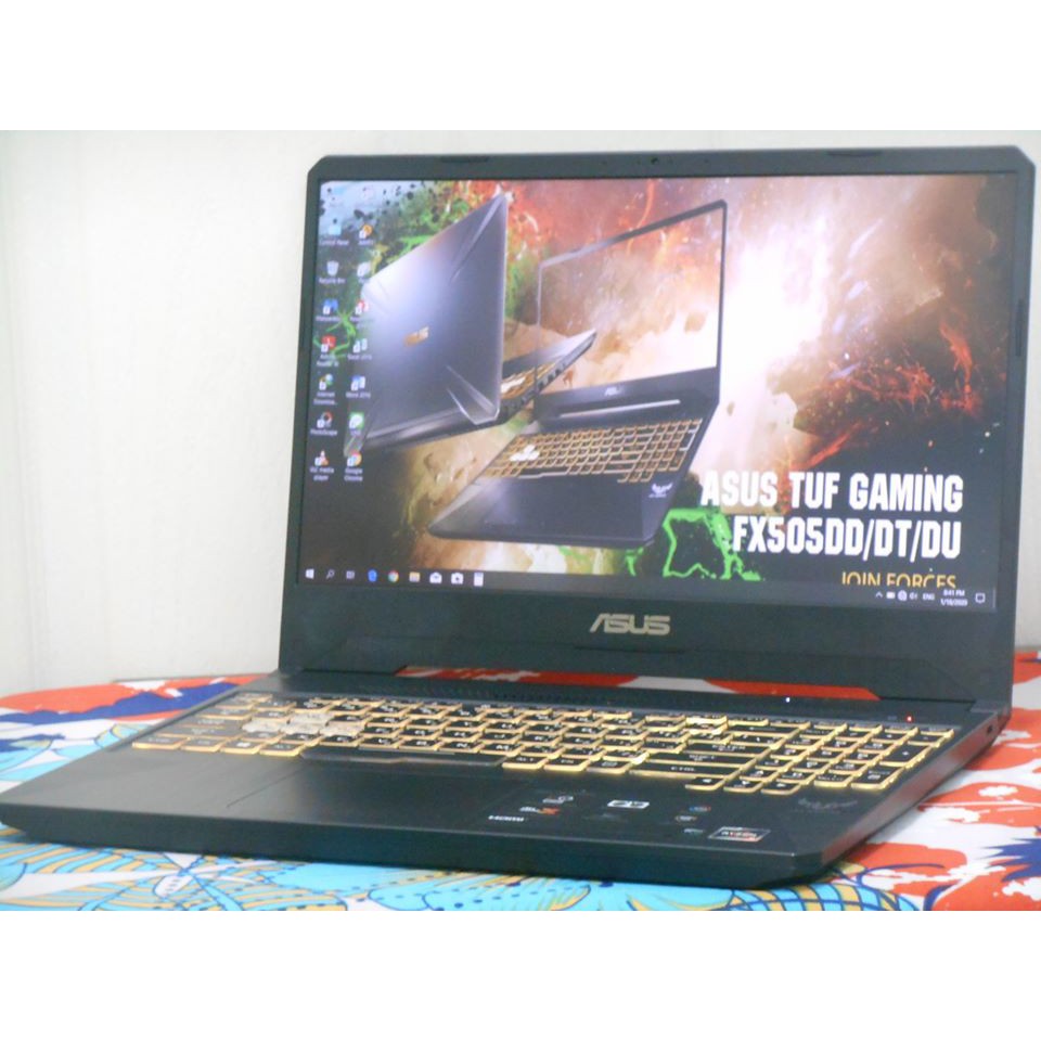 โน๊ตบุ๊คมือสอง ASUS CPU AMD Ryzen 5 3550H จอIPS แรม8+GTX 3GB+วินโดว์แท้ ...