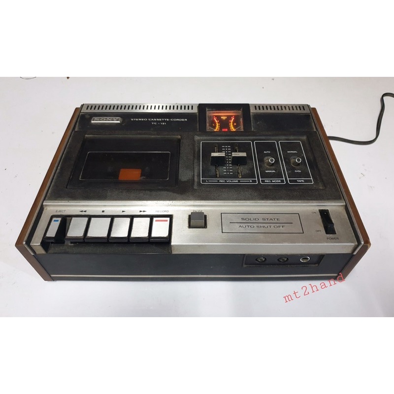 Sony TC-121 stereo cassette deck ผลิตปี1973 -เครื่องเล่นเทปนอน(ใบ้ ...