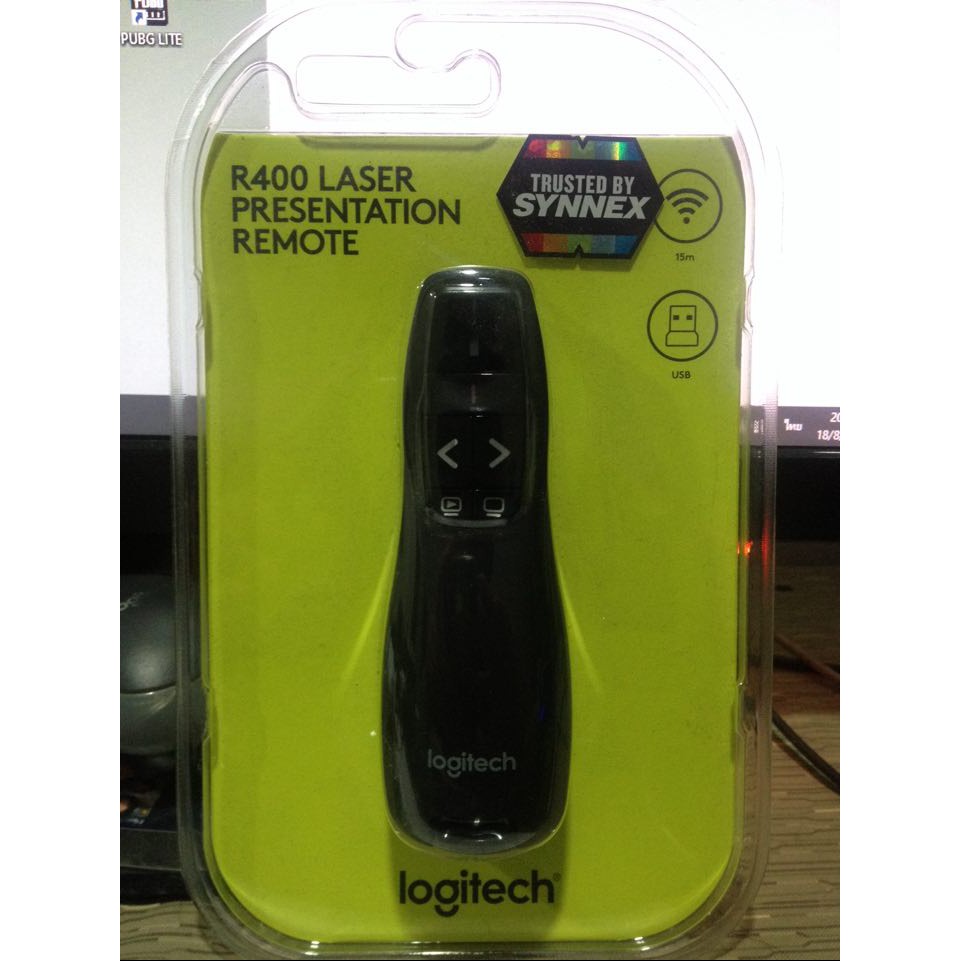 LOGITECH Cordless Presenter R400 รีโมทพรีเซนไร้สาย | Shopee Thailand