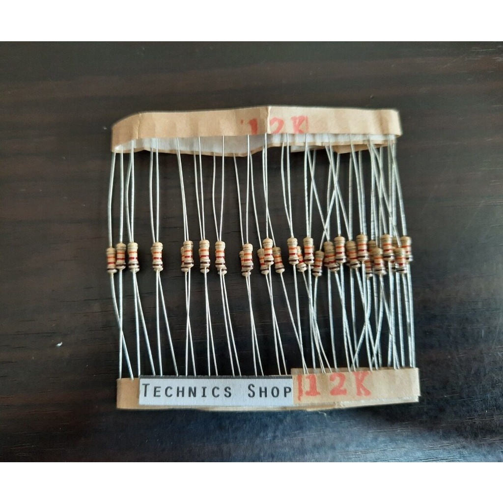 ตัวต้านทาน 12 kโอห์ม 1/4W จำนวน 20 ตัว Resistor 12 KOhm 20 pcs ...