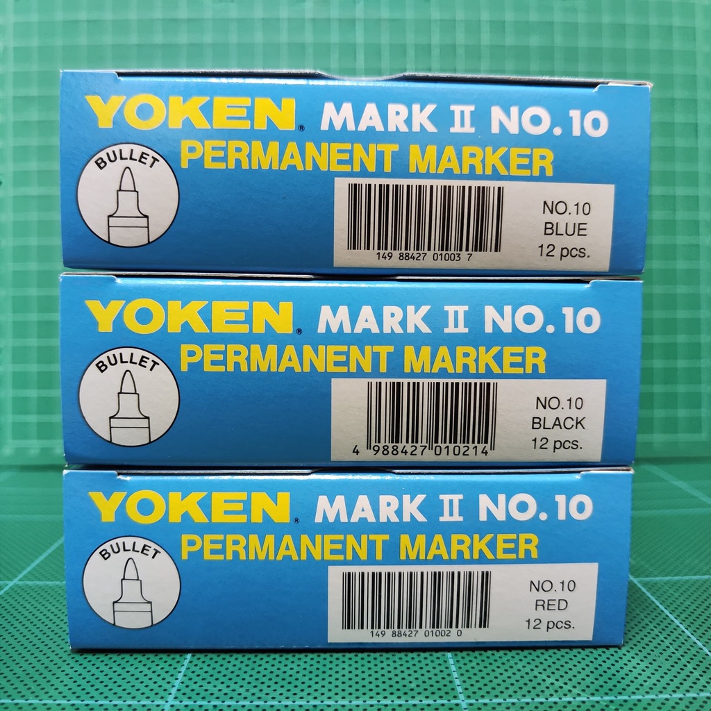 เลือกสีด้านใน ปากกามาร์คเกอร์ โยเคน Yoken No.10 กันน้ำ แห้งไว เหมาะ ...