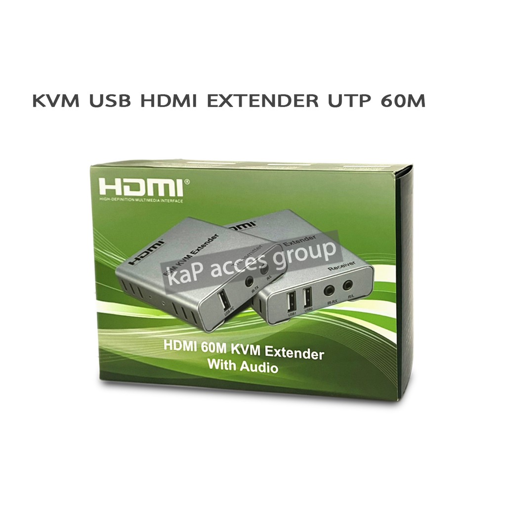 HDMI KVM USB EXTENDER 60M Over Cat5/6 Ethernet | Shopee Thailand
