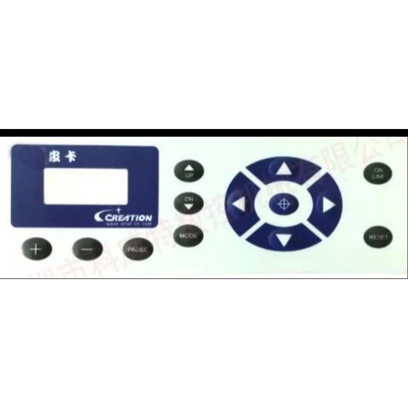 แผงปุ่มคอนโทรลเครื่องตัดสติ๊กเกอร์PCUT MODEL CT 630,1200(ไม่รวมจอLCD ...