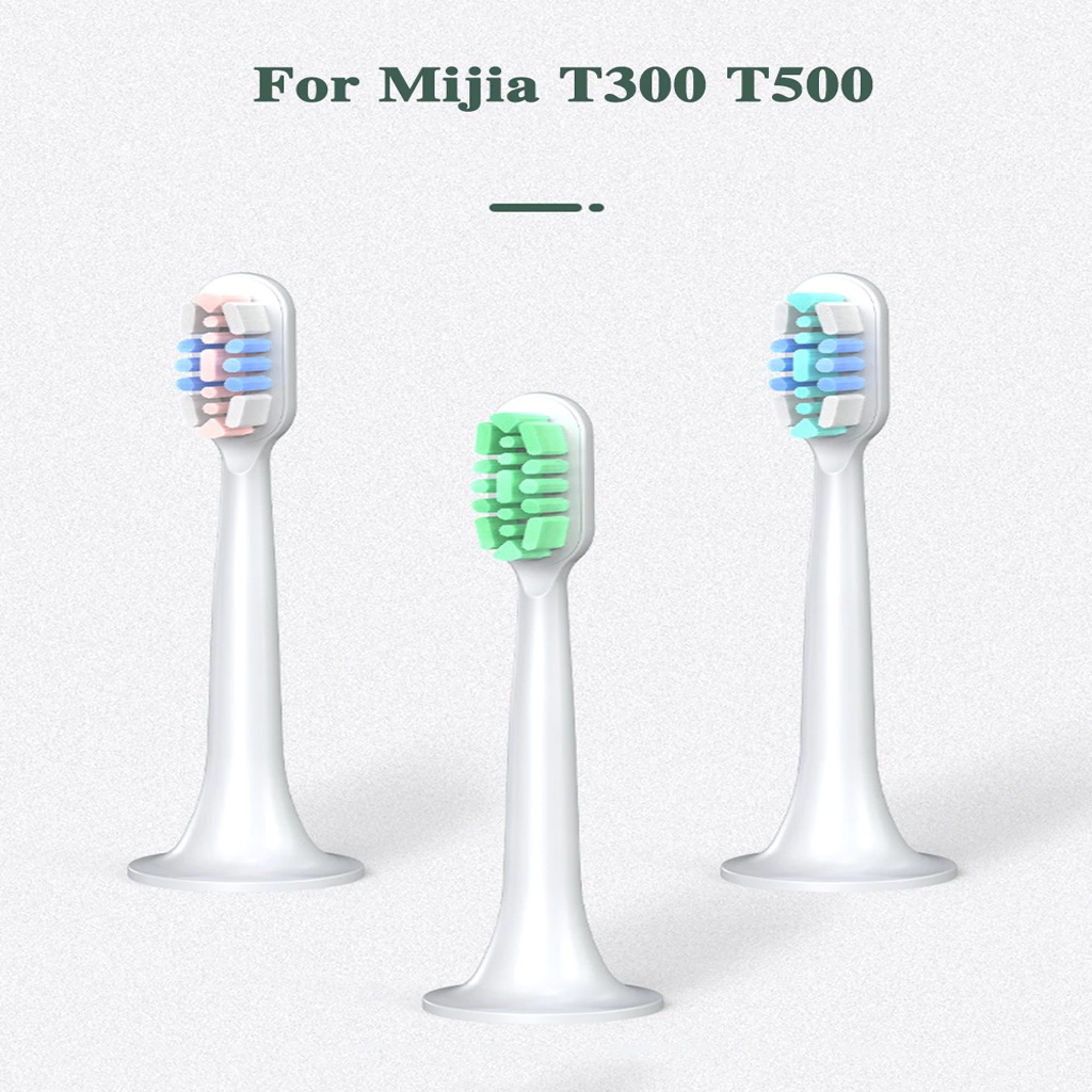 หัวแปรงสีฟัน For Mijia หัวแปรงเปลี่ยน 3 ชิ้น Replacement ToothBrush Heads For Xiaomi Mijia T100 ...