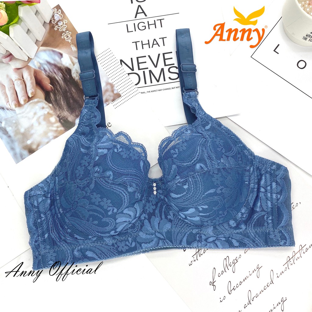 ชุดชั้นใน Anny รุ่น2044_S1 คัพB-C เสื้อใน 3ตะขอ บรามีโครง แต่งเต้าด้วยผ้าลูกไม้ ฟองน้ำนุ่มบาง ...