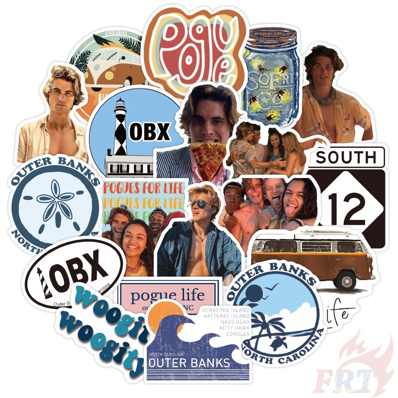 50ชิ้น/เซ็ต สติ๊กเกอร์ Outer Banks Series 03 Diy แฟชั่นสติ๊กเกอร์ ...