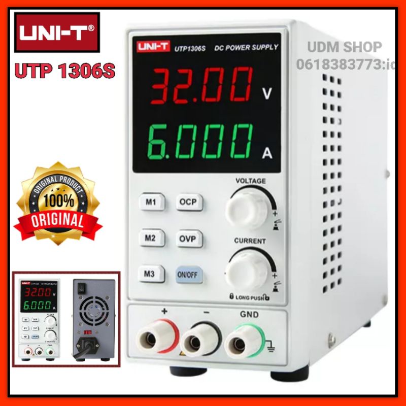 UNI-T UTP1306S DC Switchig Power Supply สวิทชิ่งเพาเวอร์ซัพพลายปรับค่าได้แบบดิจิตอลขนาด 0-32v 6A ...