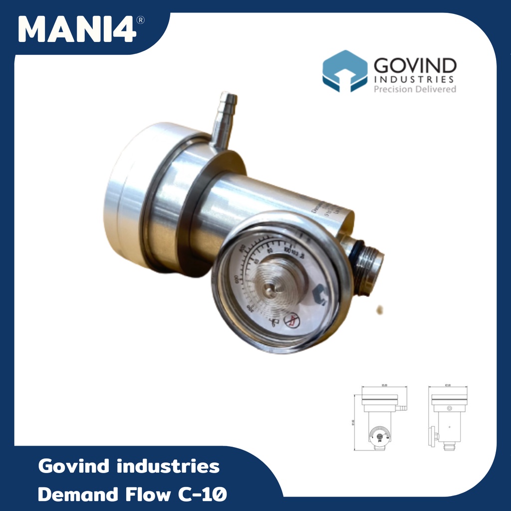 Calibration Gases Pressure Regulator, Demad Flow C-10 | Shopee Thailand
