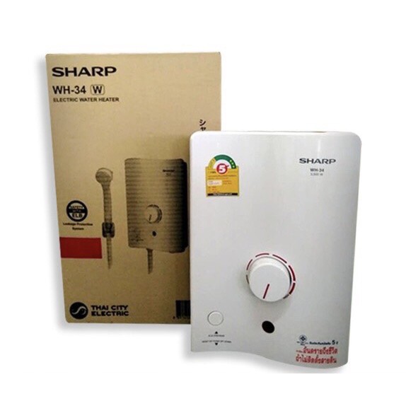 เครื่องทำน้ำอุ่น SHARP WH-34 3500 วัตต์ | Shopee Thailand